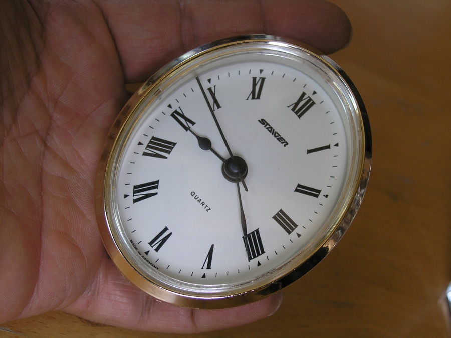 Vintage Staiger Germany With French Crystal case Mantle Clock Quartz ...